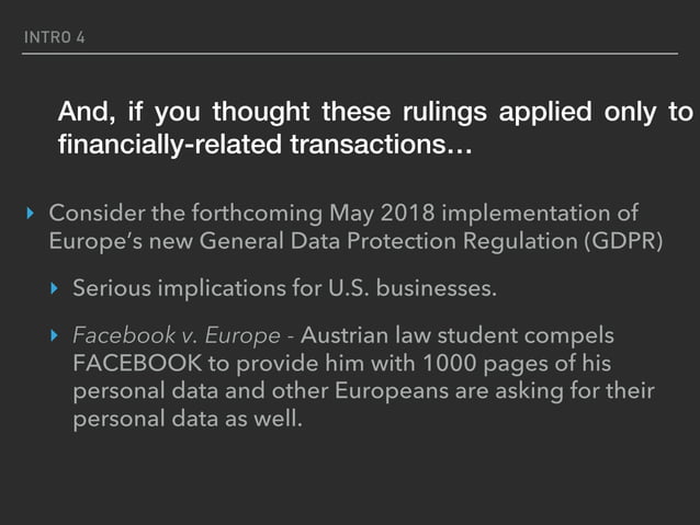 Gdpr and usa data privacy issues | PPT