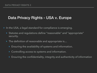 Gdpr and usa data privacy issues | PPT