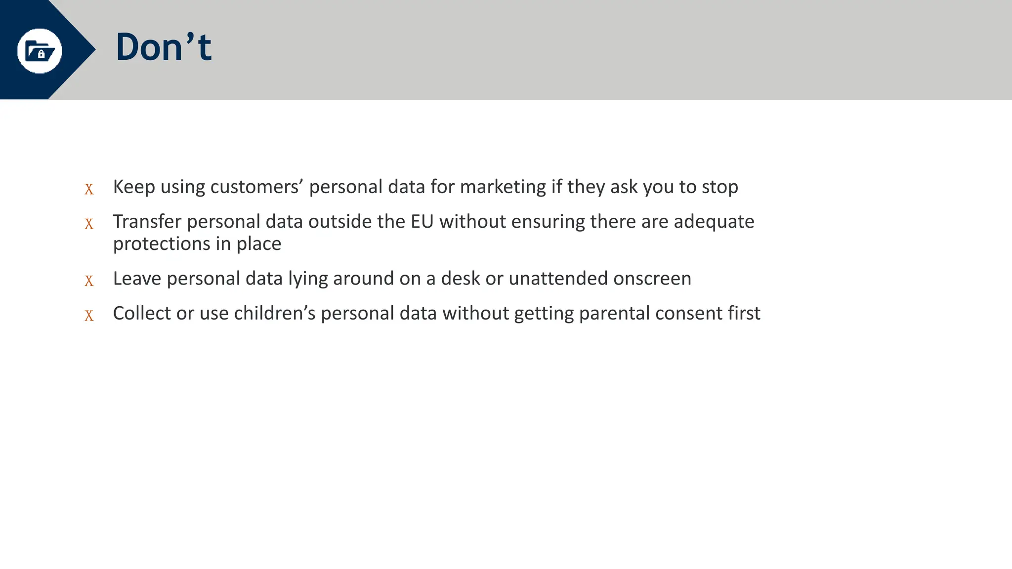 GDPR General Awarness for employees and personal data types | PPTX
