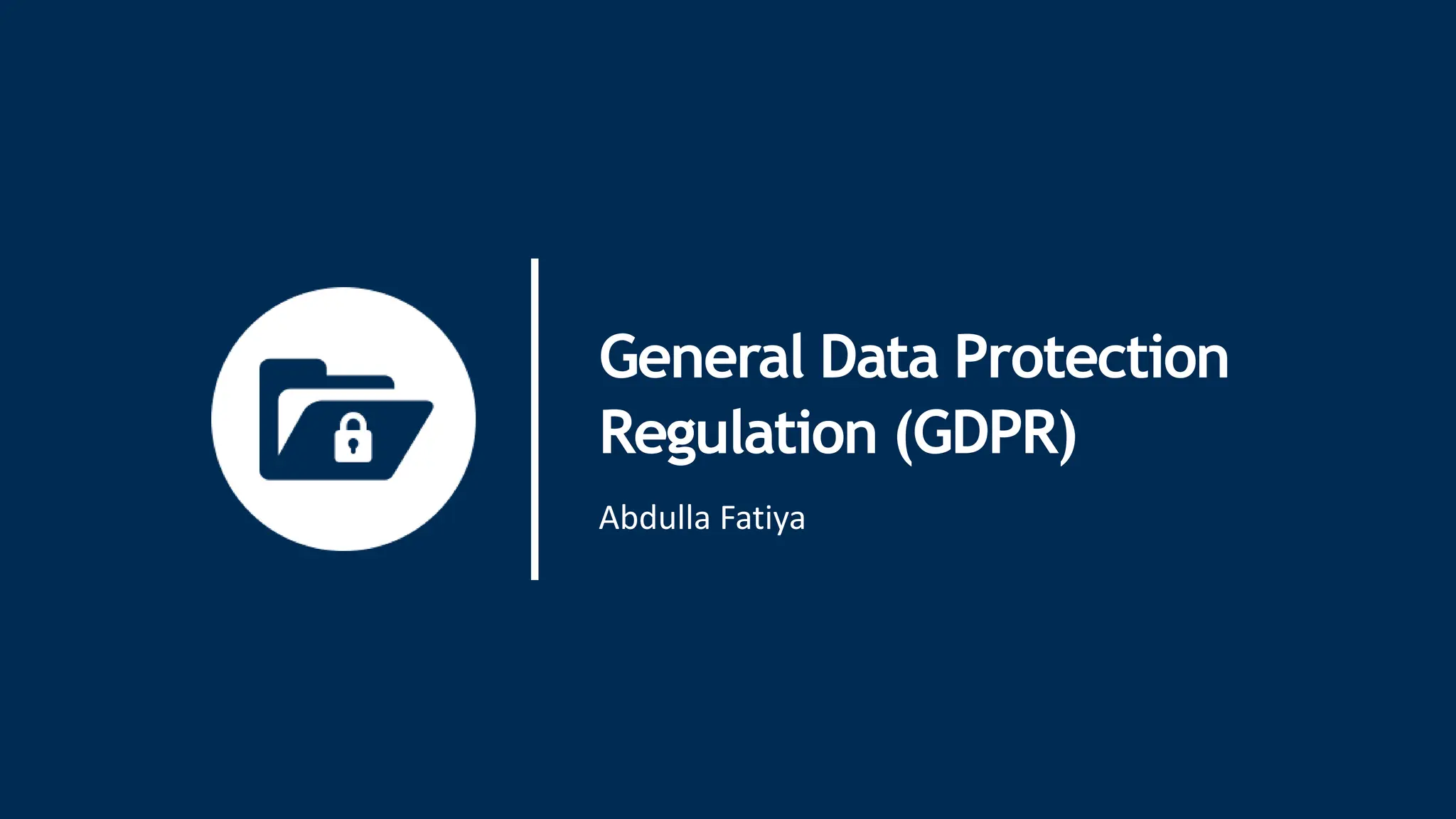 GDPR General Awarness for employees and personal data types | PPT
