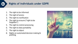 GDPR General Awarness for employees and personal data types | PPTX