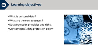 GDPR General Awarness for employees and personal data types | PPTX