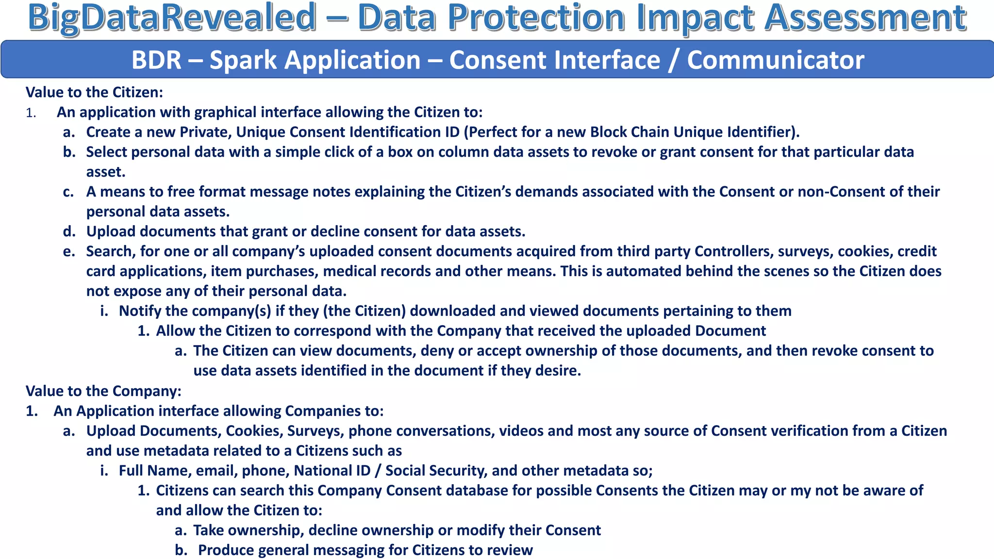 GDPR BigDataRevealed Readiness Requirements and Evaluation | PPT