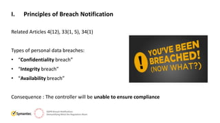 GDPR Breach Notification Demystifying What the Regulators Want | PPT