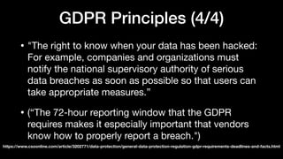 GDPR, User Data, Privacy, and Your Apps | PDF