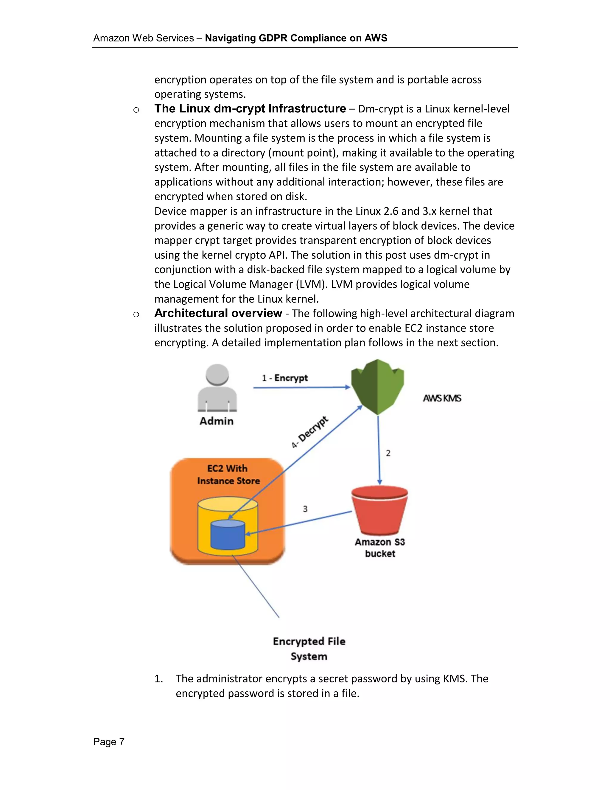Gdpr compliance on_aws | PDF