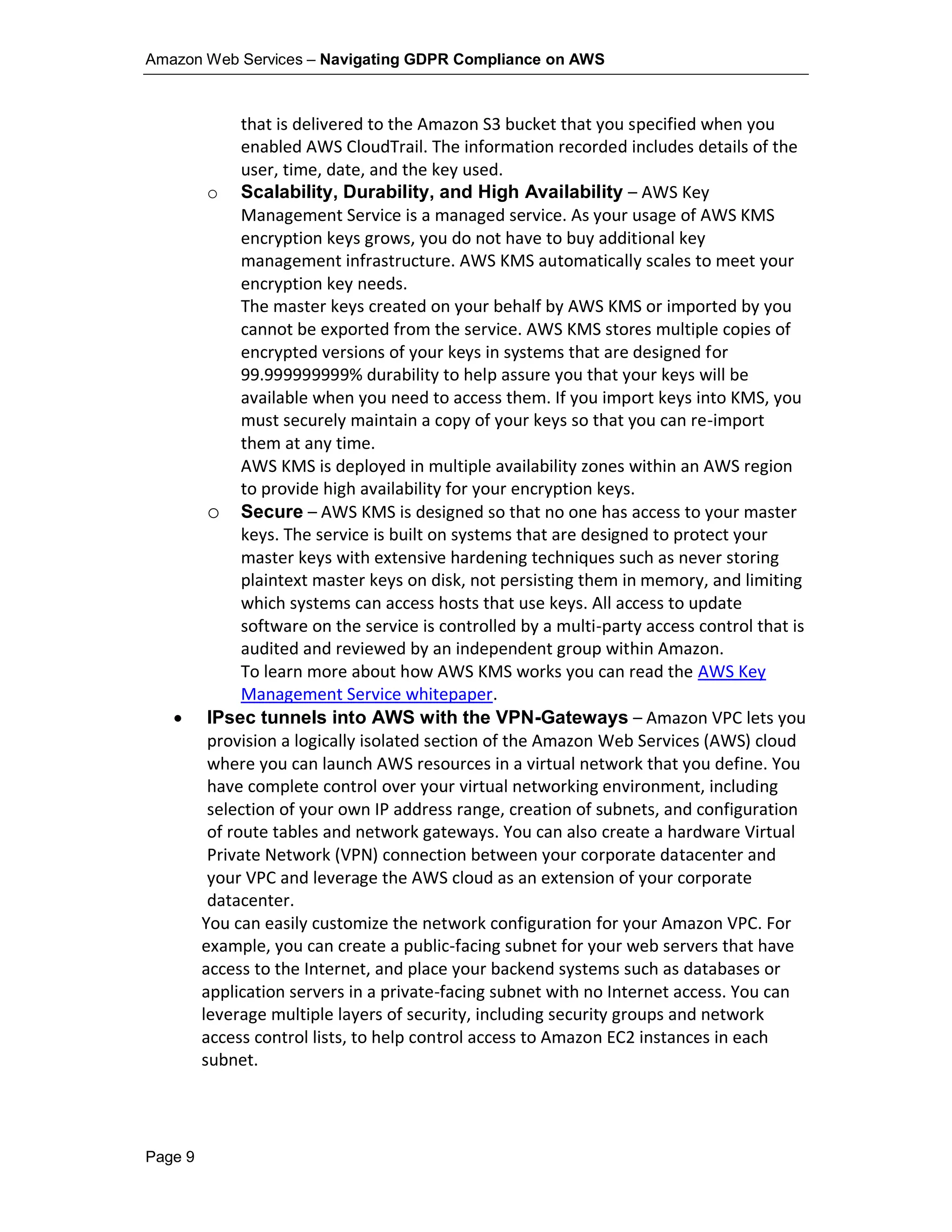 Gdpr compliance on_aws | PDF