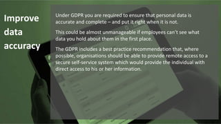 GDPR Compliance: The challenge for HR and how Cezanne HR helps | PPTX