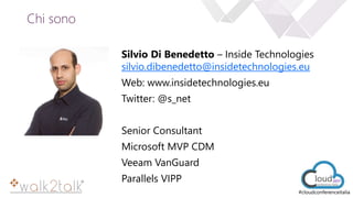 CCI2017 - GDPR dalla Teoria alla Pratica con Microsoft Azure - Silvio Di Benedetto | PPT