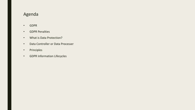 GDPR Data Lifecycle | PPTX | Data Storage and Warehousing | Computing
