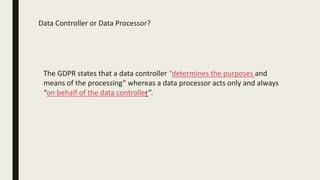 GDPR Data Lifecycle | PPTX | Data Storage and Warehousing | Computing