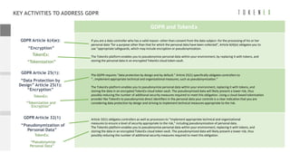 Gdpr encryption and tokenization | PPTX