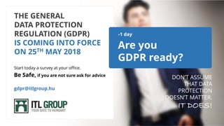 Are you ready with the GDPR? | PPT