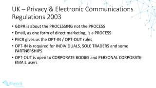 GDPR and Data Privacy in the EU - A Rhetorik Guide for B2B Technology ...