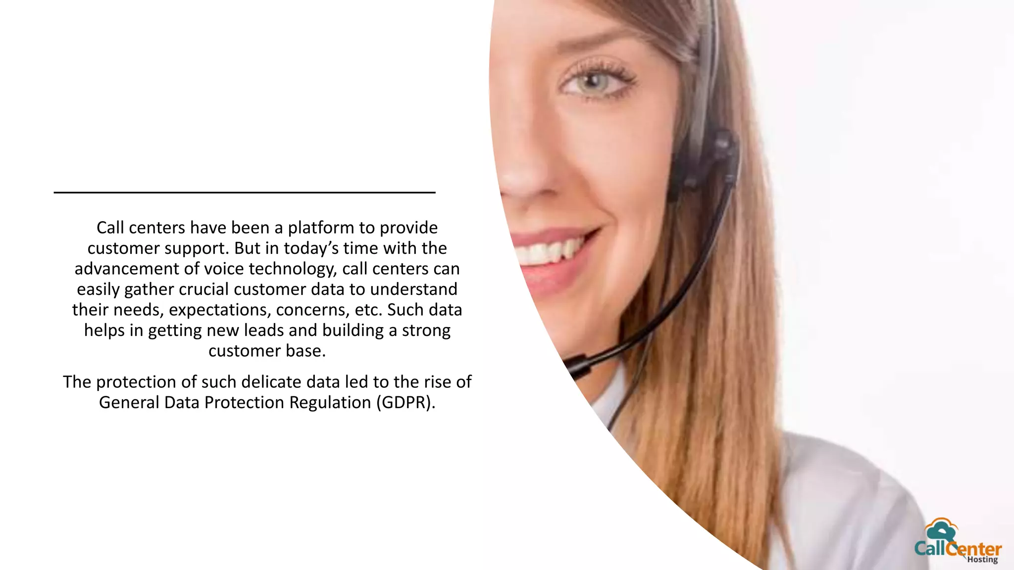 GDPR for Call Center Industry | PPTX