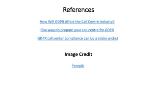 GDPR for Call Center Industry | PPTX