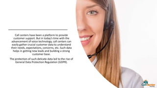 GDPR for Call Center Industry | PPT