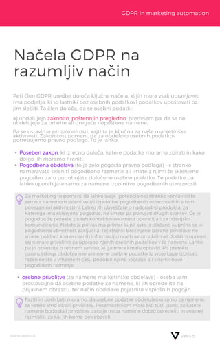 Sistemi marketinške avtomatizacije in GDPR | PDF