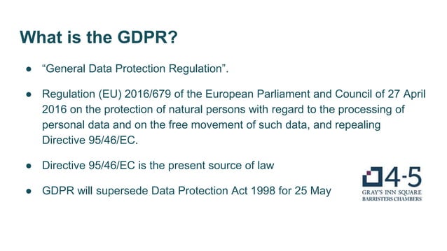 GDPR Introduction and overview | PPTX | Internet Safety | Parenting