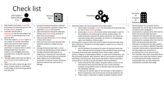 GDPR compliance process and maturity/readiness assessment checklist | PPT