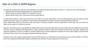 Gdpr overview ciso platform presentation | PDF