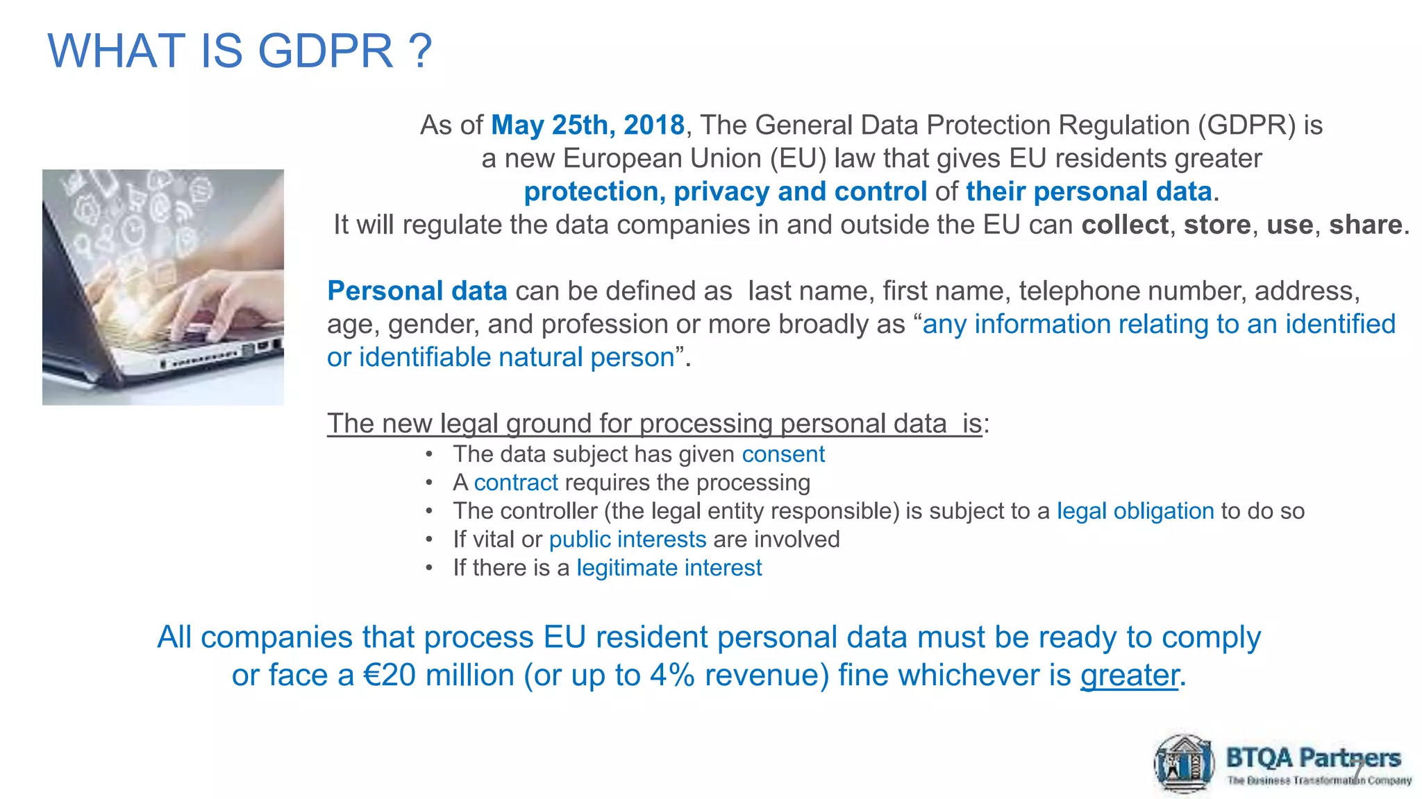 Ready for the GDPR, Ready for the Digital Economy | PPT