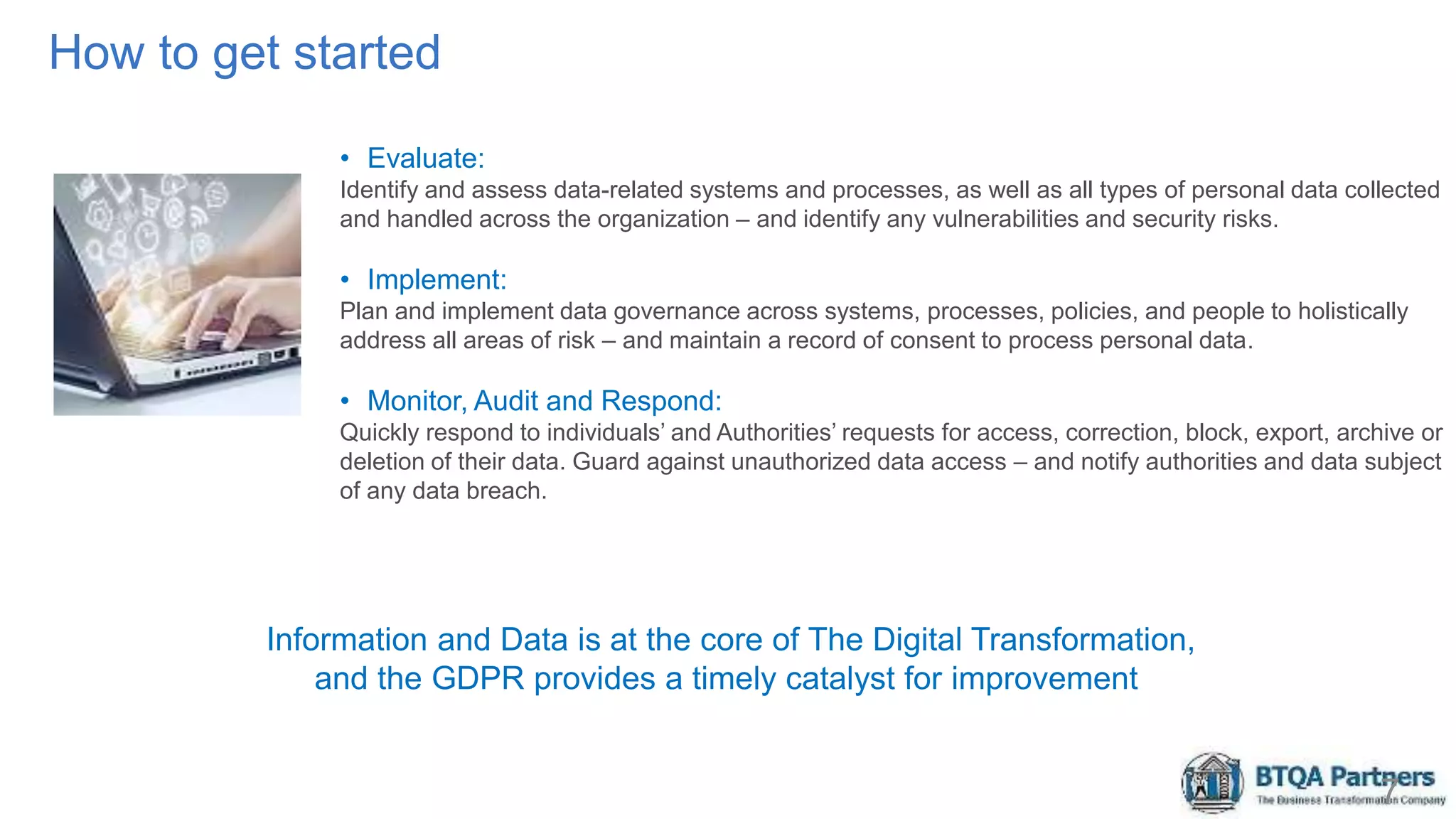 Ready for the GDPR, Ready for the Digital Economy | PPT