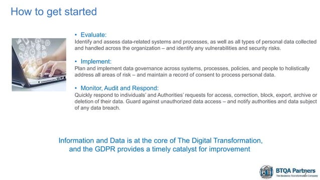 Ready for the GDPR, Ready for the Digital Economy | PPT