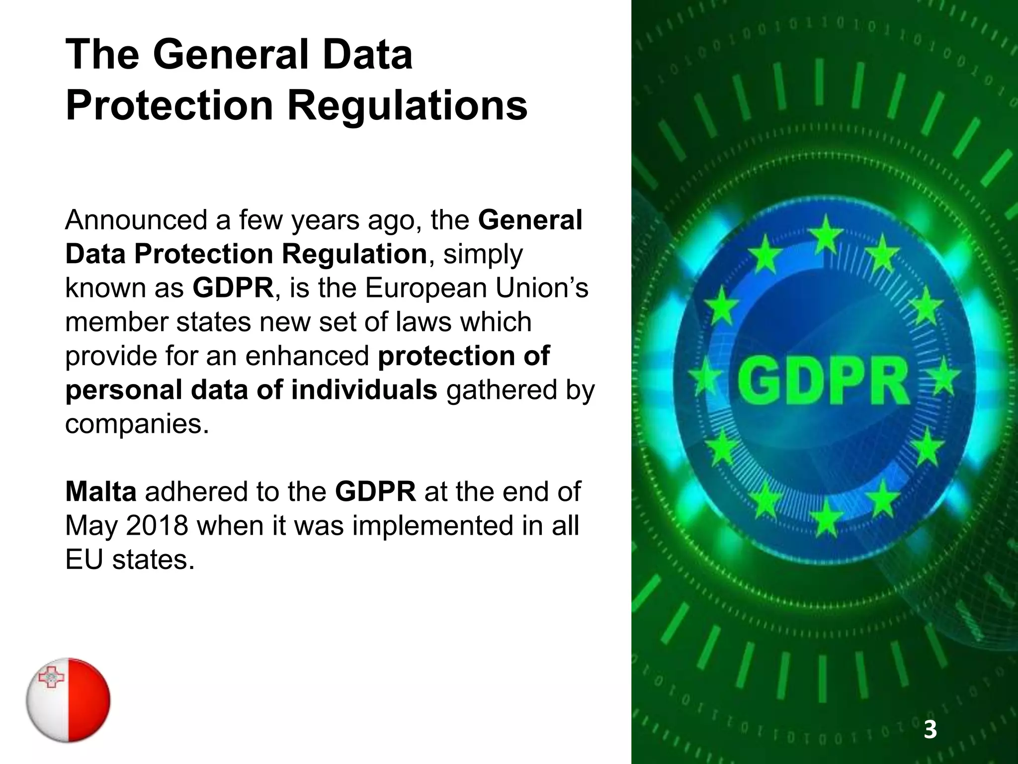 GDPR Regulations in Malta | PPTX