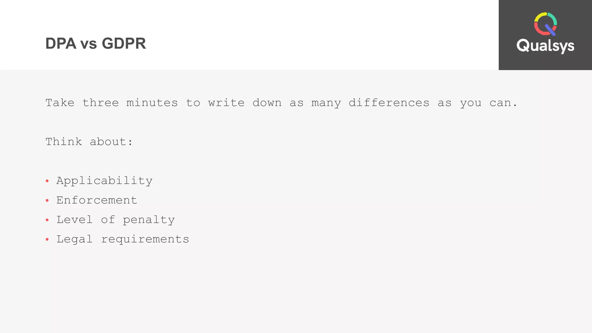 GDPR: Training Materials by Qualsys | PPTX