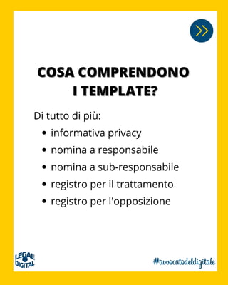 Gdpr e template legali | PDF