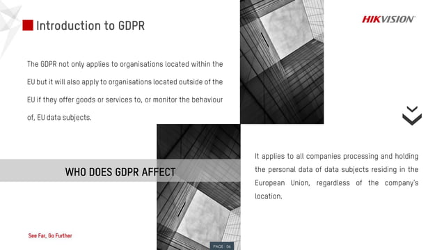 Hikvision General Data Protection Regulations (GDPR) | PDF