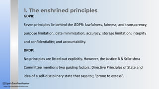 EU's GDPR vs India's DPDP: A Comparison | PDF