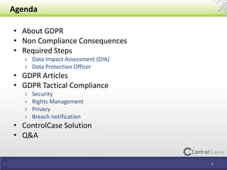 General Data Protection Regulation (GDPR) | PPTX