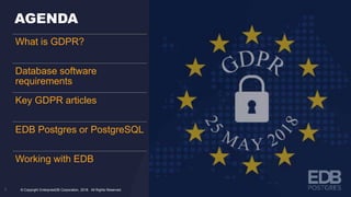 5 Ways to Make Your Postgres GDPR-Ready | PPTX