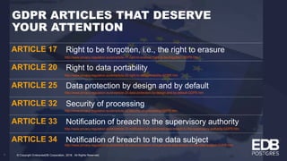 5 Ways to Make Your Postgres GDPR-Ready | PPTX