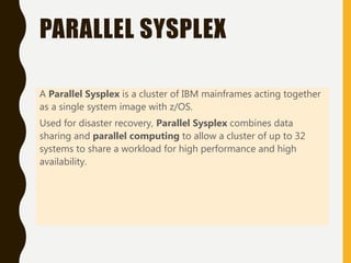 GDPS and System Complex | PPTX | Operating Systems | Computer Software and Applications