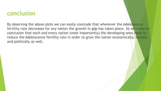 GDP vs adolescence_fertility_rate | PPT