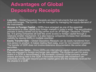Global Depositary Receipt | PPTX