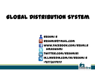 Global Distribution System | PPT