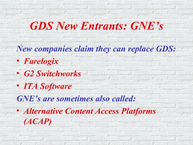 GDS Systems Overview
