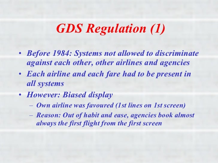 GDS Systems Overview