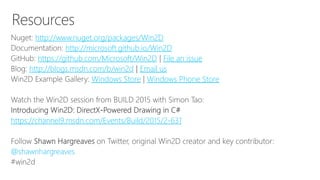 Building a Windows 10 Game with C#, XAML and Win2D | PPT