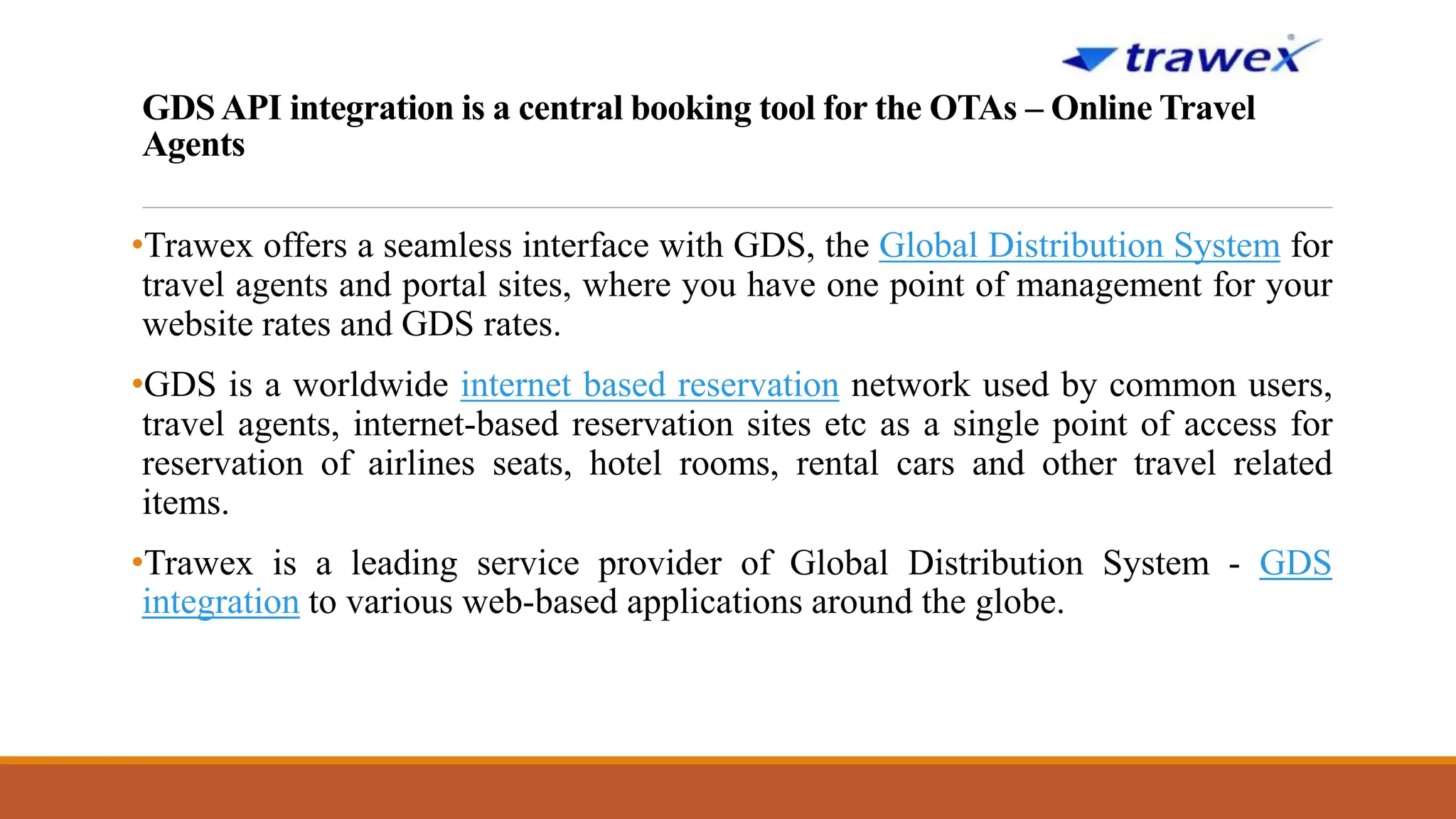 GDS API INTEGRATION-Trawex Technologies. | PPT