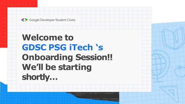 GDSC inauguration presentation | PPT