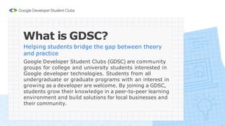 GDSC inauguration presentation | PPT