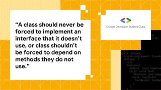 GDSC - SOLID Principles session.pptx | Programming Languages | Computing