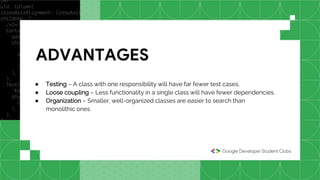 GDSC - SOLID Principles session.pptx | Programming Languages | Computing
