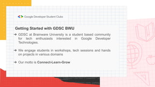 GDSC BWU Info Session_ Ask Everything about GDSC.pptx (1).pdf | Social Networking | Internet
