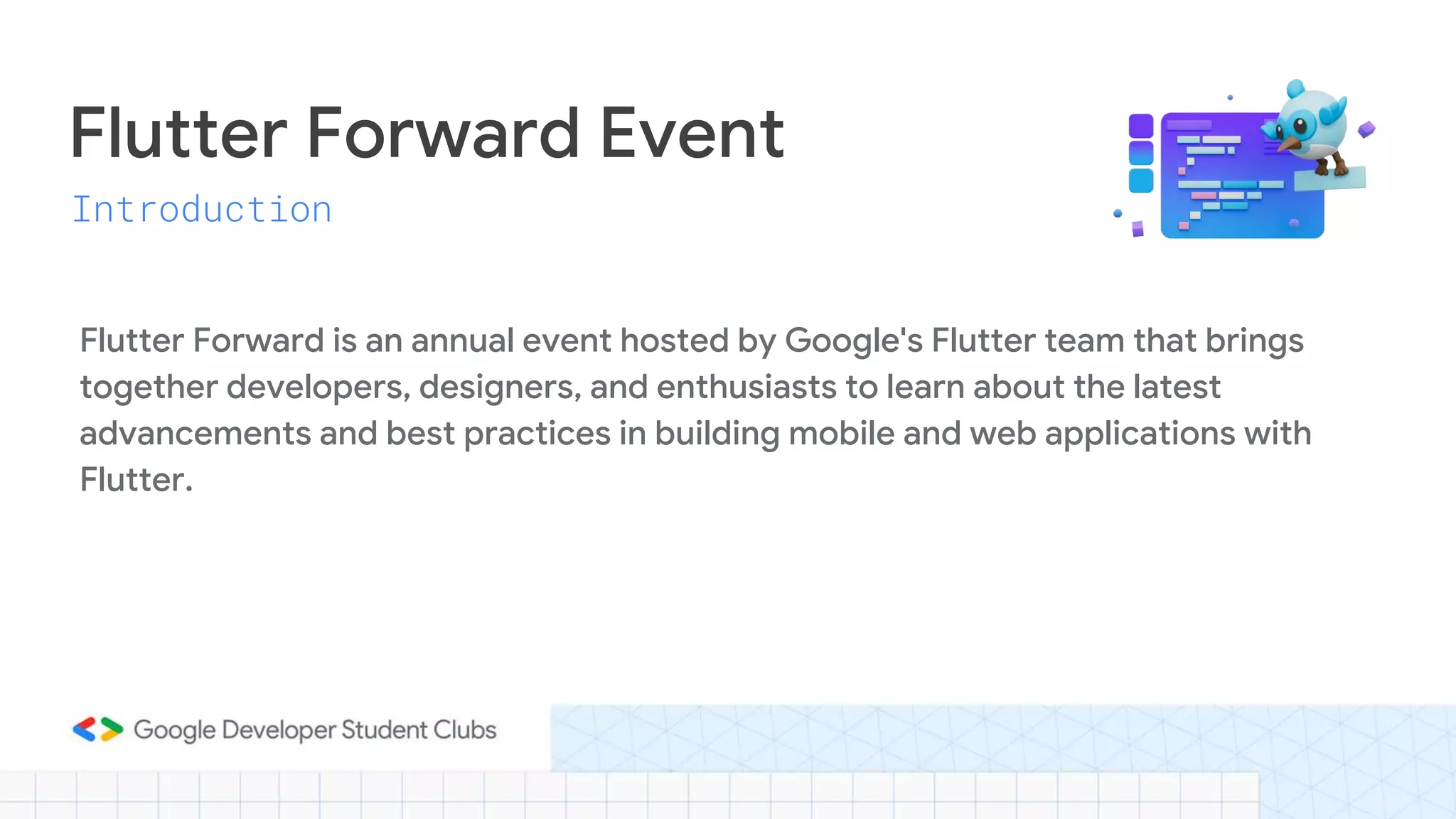 GDSC Flutter Forward Workshop.pptx | Programming Languages | Computing